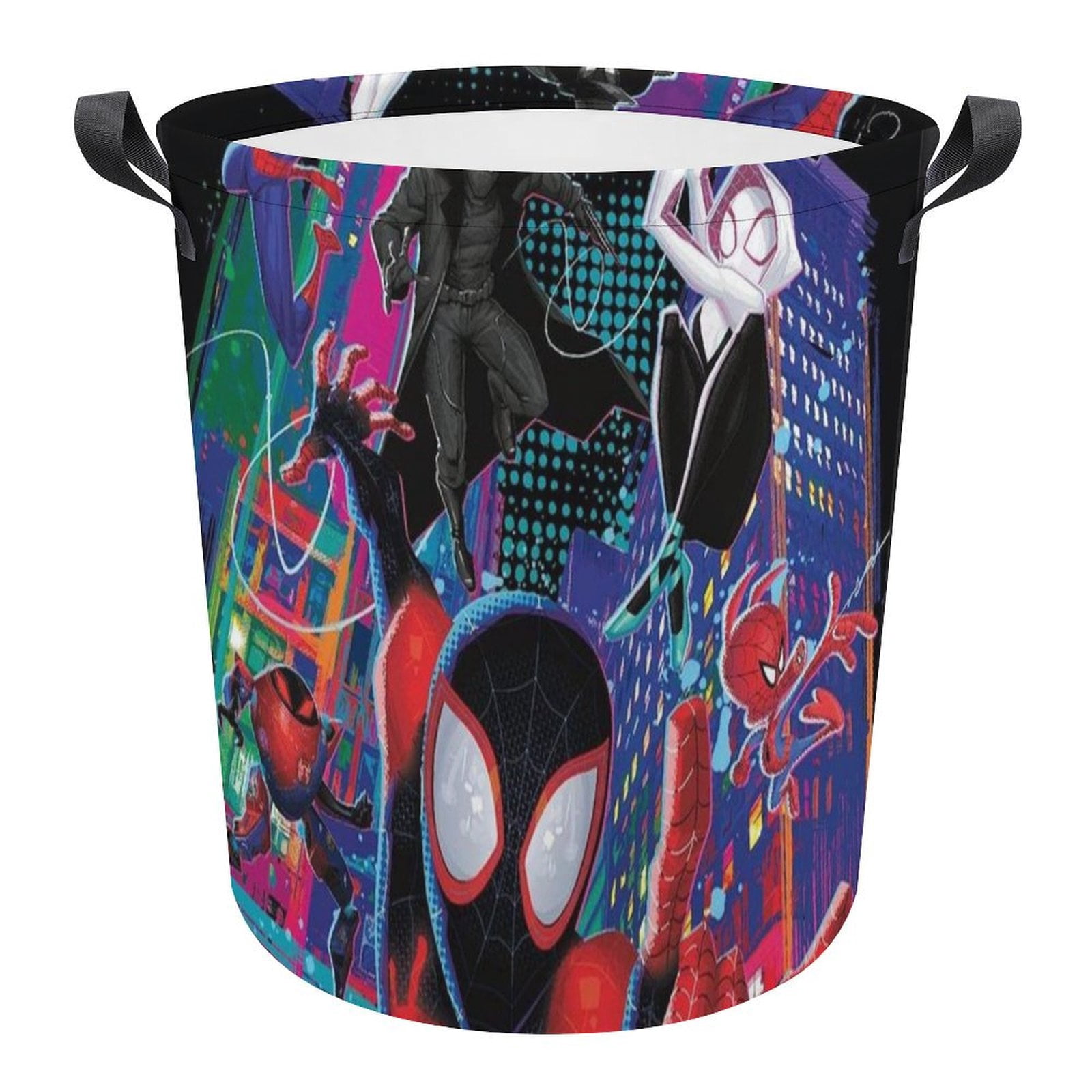 Spider Man Laundry Basket Canvas Fabric Collapsible Organizer Basket ...