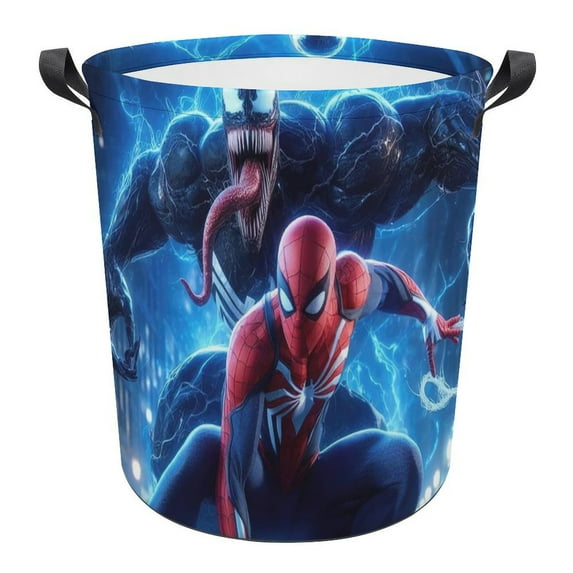 Spider Man Laundry Basket, Cartoon Anime Laundry Hamper, Foldable ...