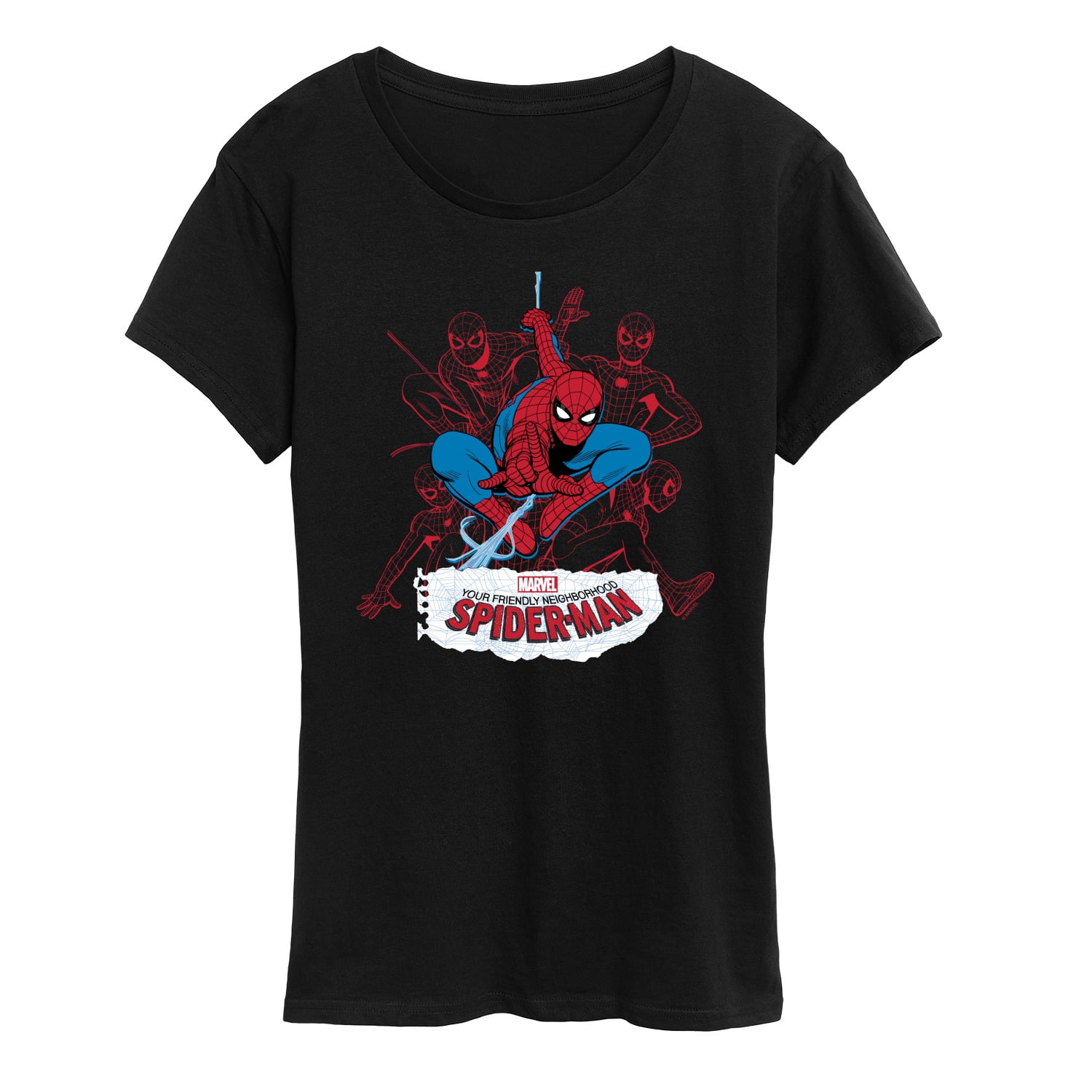 Spider-Man - Line Cluster - Women's Short Sleeve Graphic T-Shirt ...