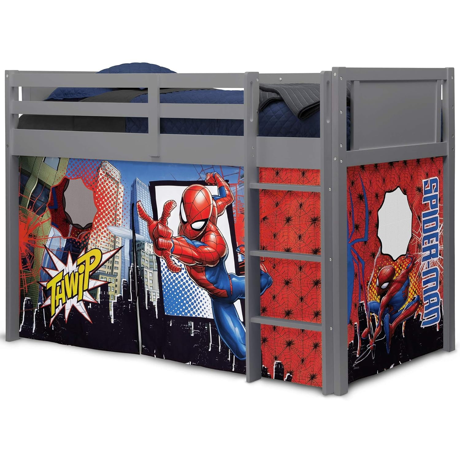 Spider-Man Loft Bed Curtain Set for Twin Loft Bed - Walmart.com