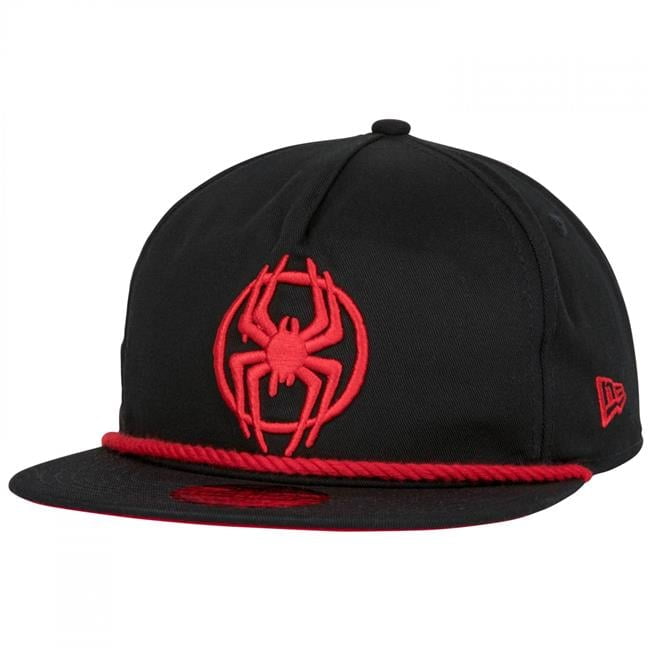 Spider-Man Logo Era Adjustable Golfer Rope Hat, Black - Walmart.com