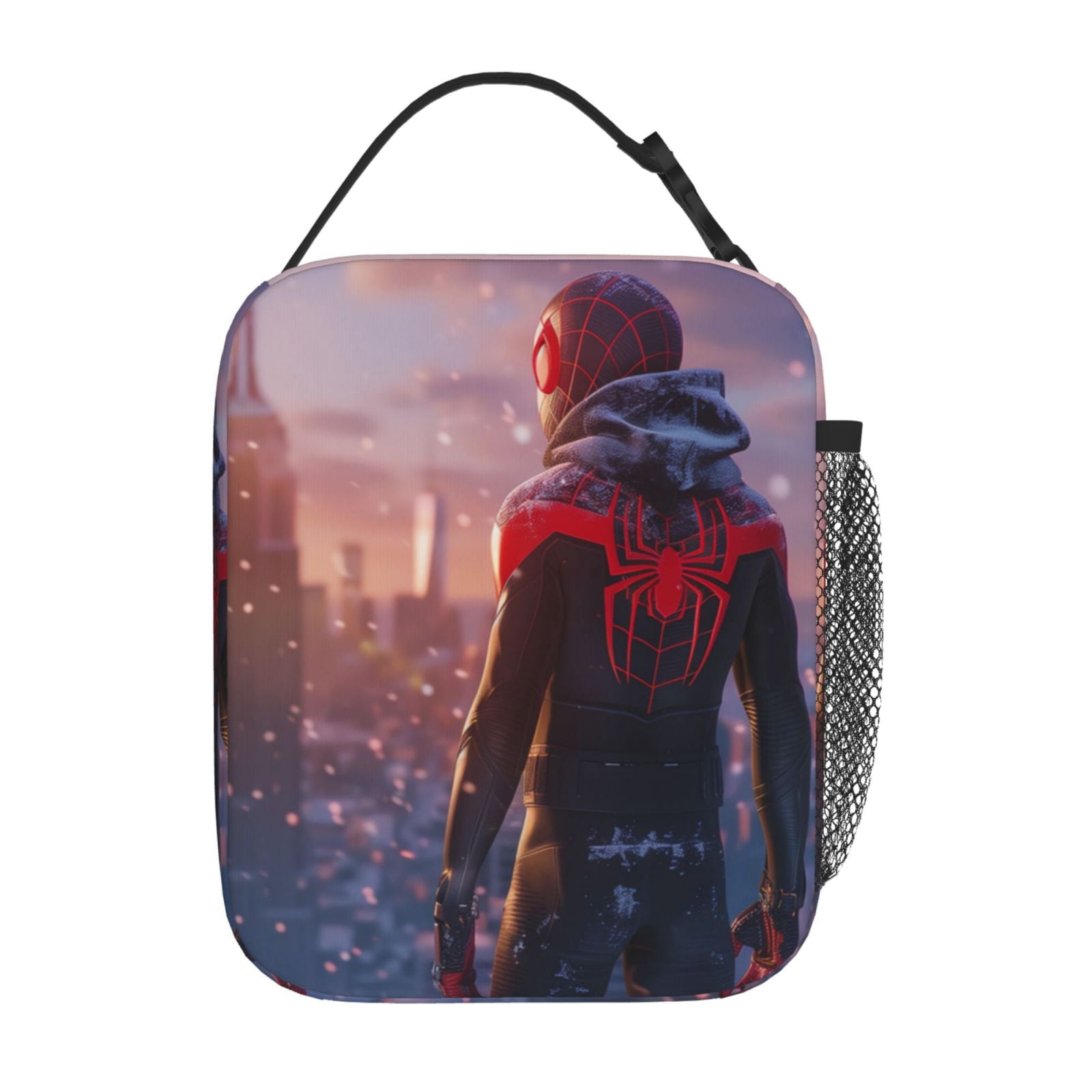 Spider Man Lunch Bag Tote Bag Portable Insulated Lunch Box For Beach ...