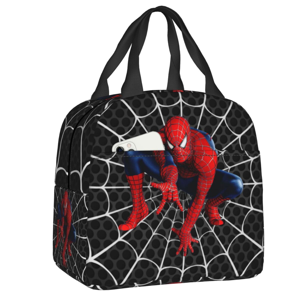 Spider Man Lunch Bag Tote Bag Reusable Lunch Box Container For Women ...