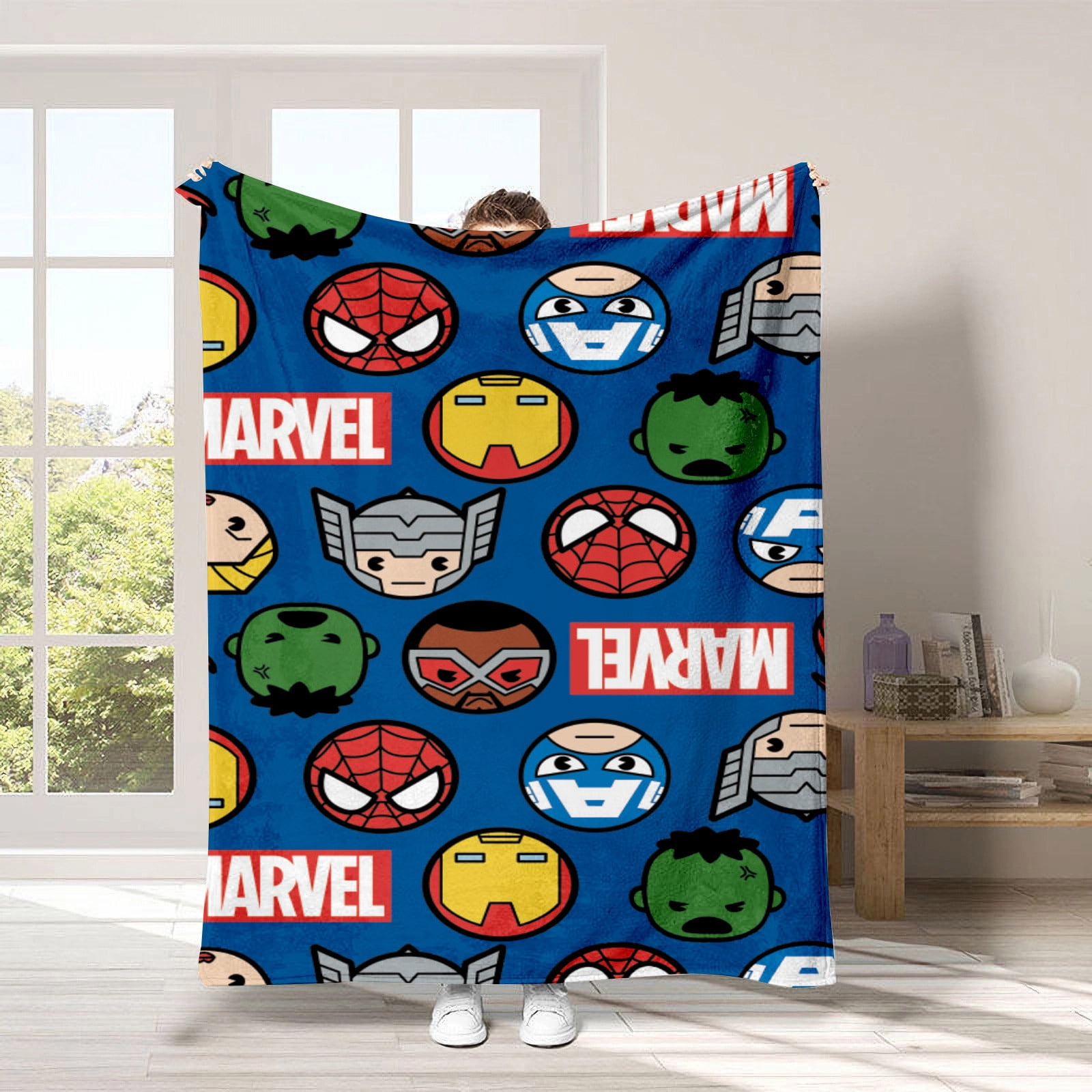 Spider-Man - Marvel Avengers Blanket Sofa Chasing Drama Air ...