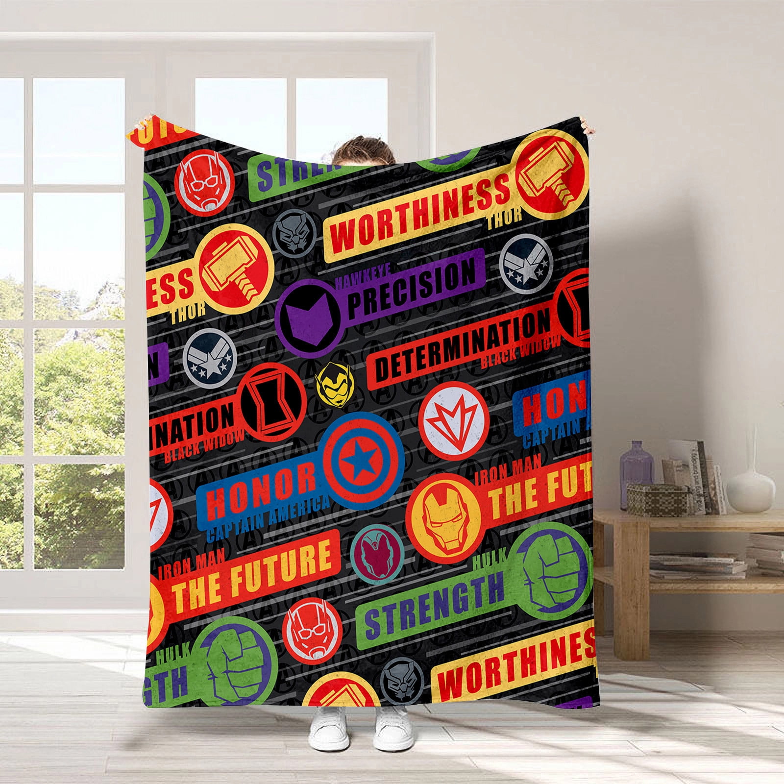 Spider-Man - Marvel Avengers Blanket Sofa Chasing Drama Air ...