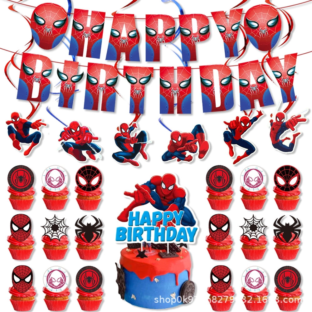 Spider-Man Marvel Superhero Birthday Party Cutlery Paper Plates Paper ...