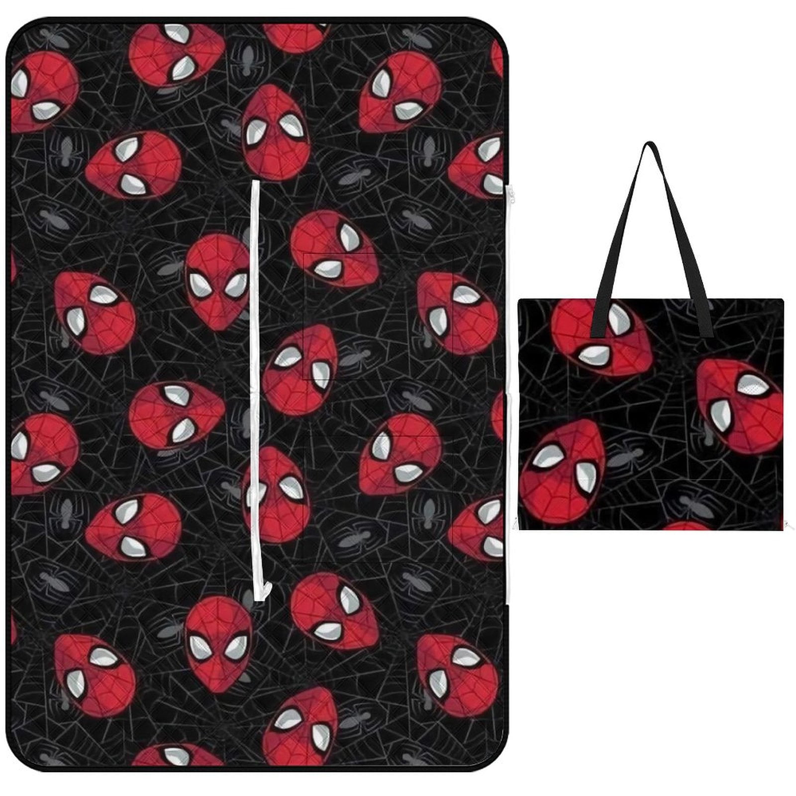 Spider-Man Mask Picnic Blankets Extra Large - Beach Blanket Waterproof ...