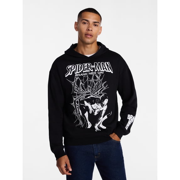 Spider-Man Men's and Big Men's Fight Poster Graphic Tee, Sizes S-3XL ...