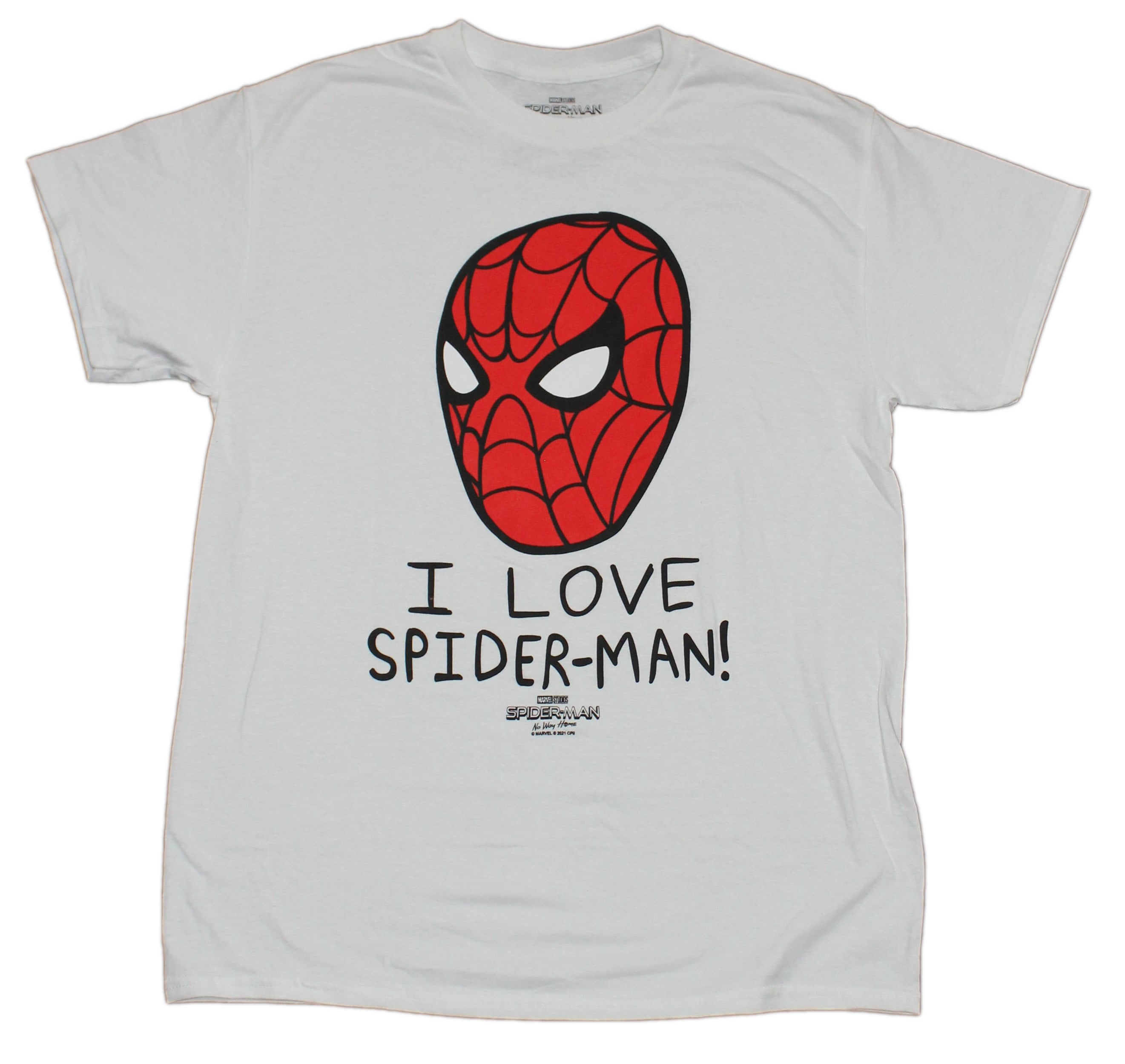 Spider-Man Adult Graphic Tee Men's Shirt - I Love Spider-Man (Medium ...