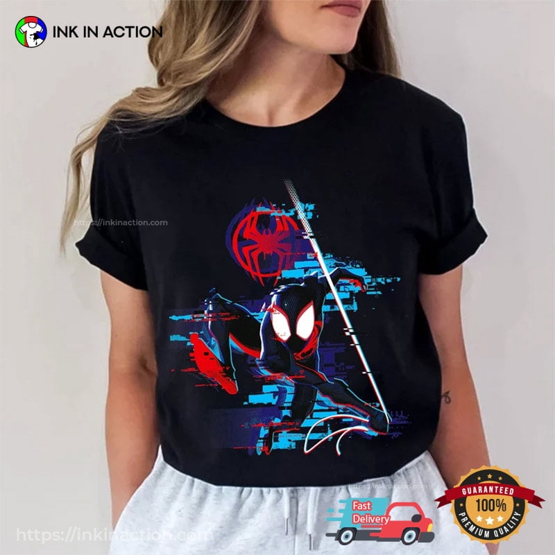 Spider Man Miles Glitch Across The Spider Verse Shirt Spider Man 2052 ...