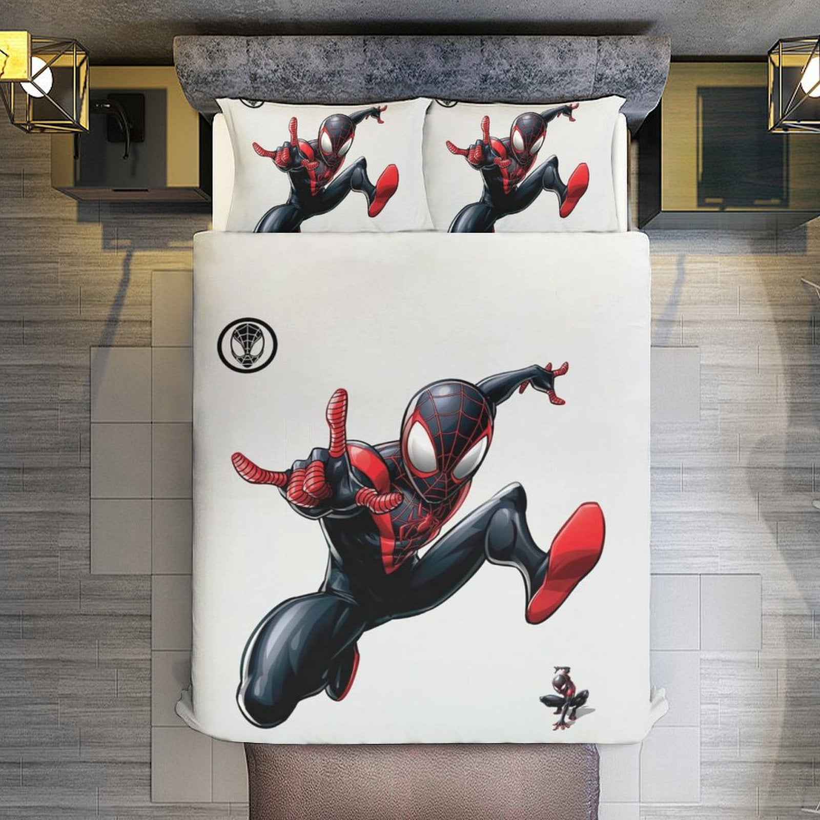 Comforter Set Queen Size,Spider-Man Miles Morales Duvet Cover Set with ...