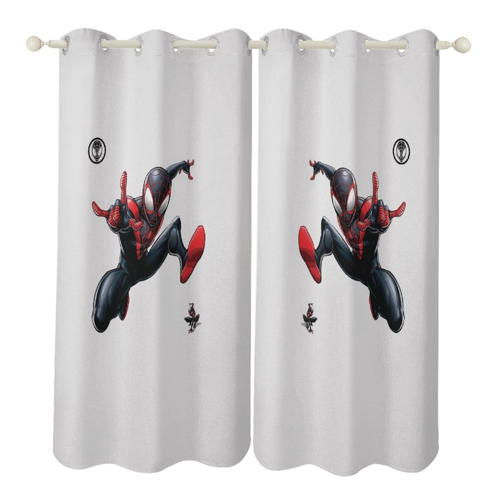 Spider-Man Miles Morales Blackout Curtains,Curtains,Curtains for Living ...