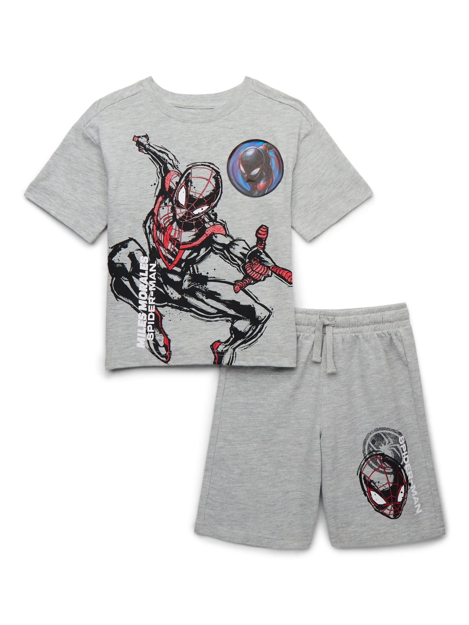 Spider-Man Miles Morales Boys Tee and Shorts Casual Set, 2-Piece, Sizes ...