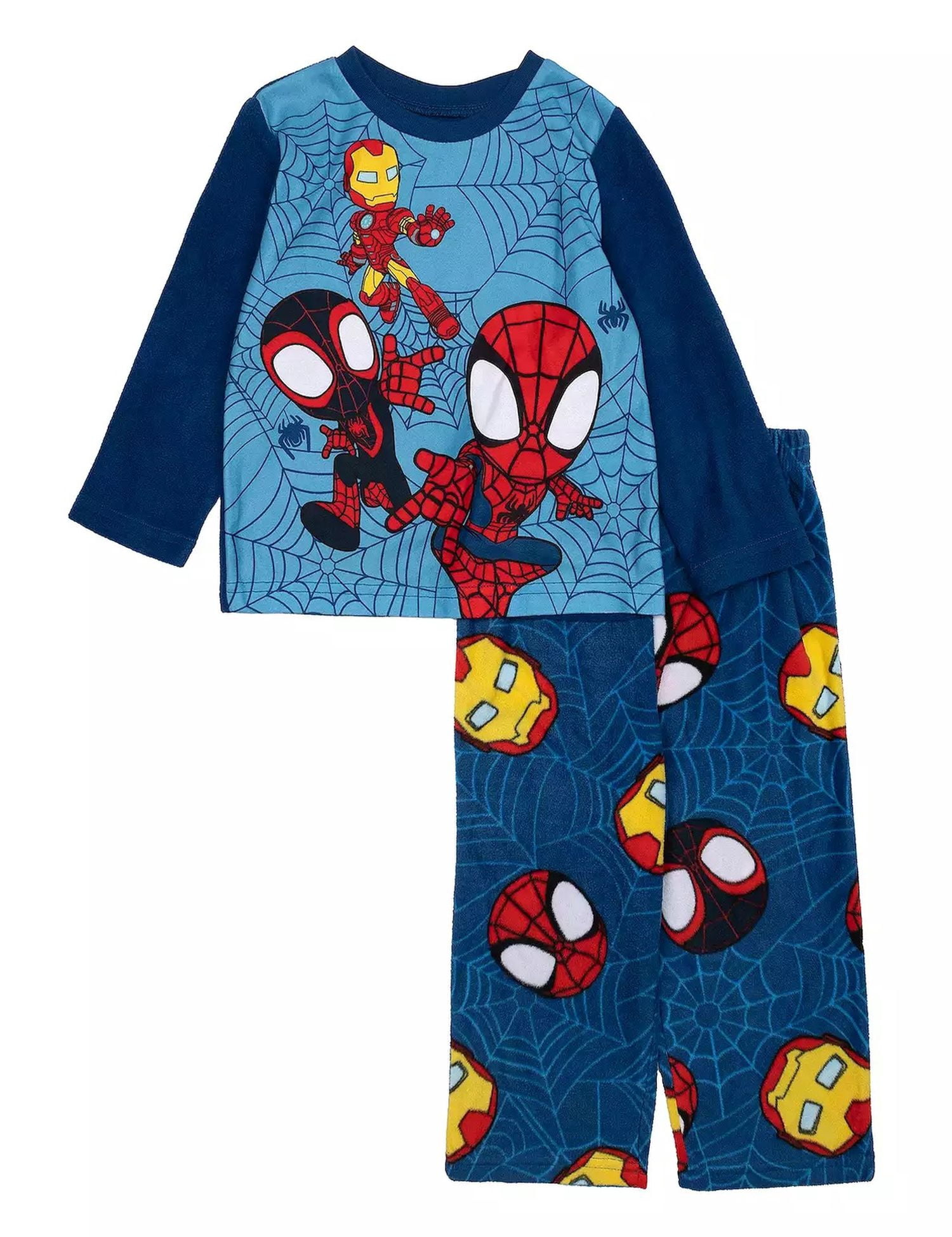 Spider-Man, Miles and Iron Man Amazing Friends Toddler Boy's Fleece ...
