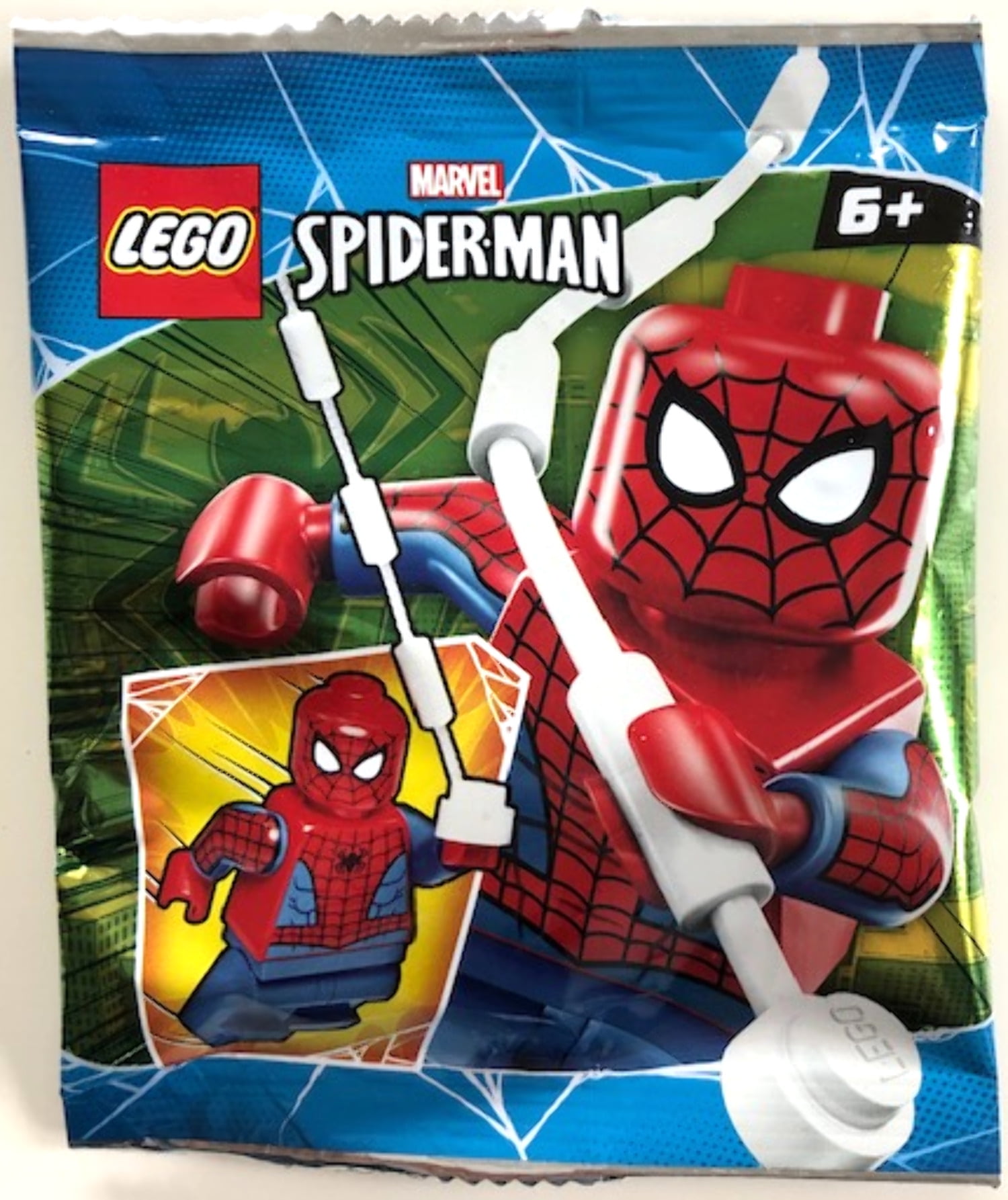 Spider-Man Minifigure - LEGO Marvel Foil Pack Set (242214) - Walmart.com