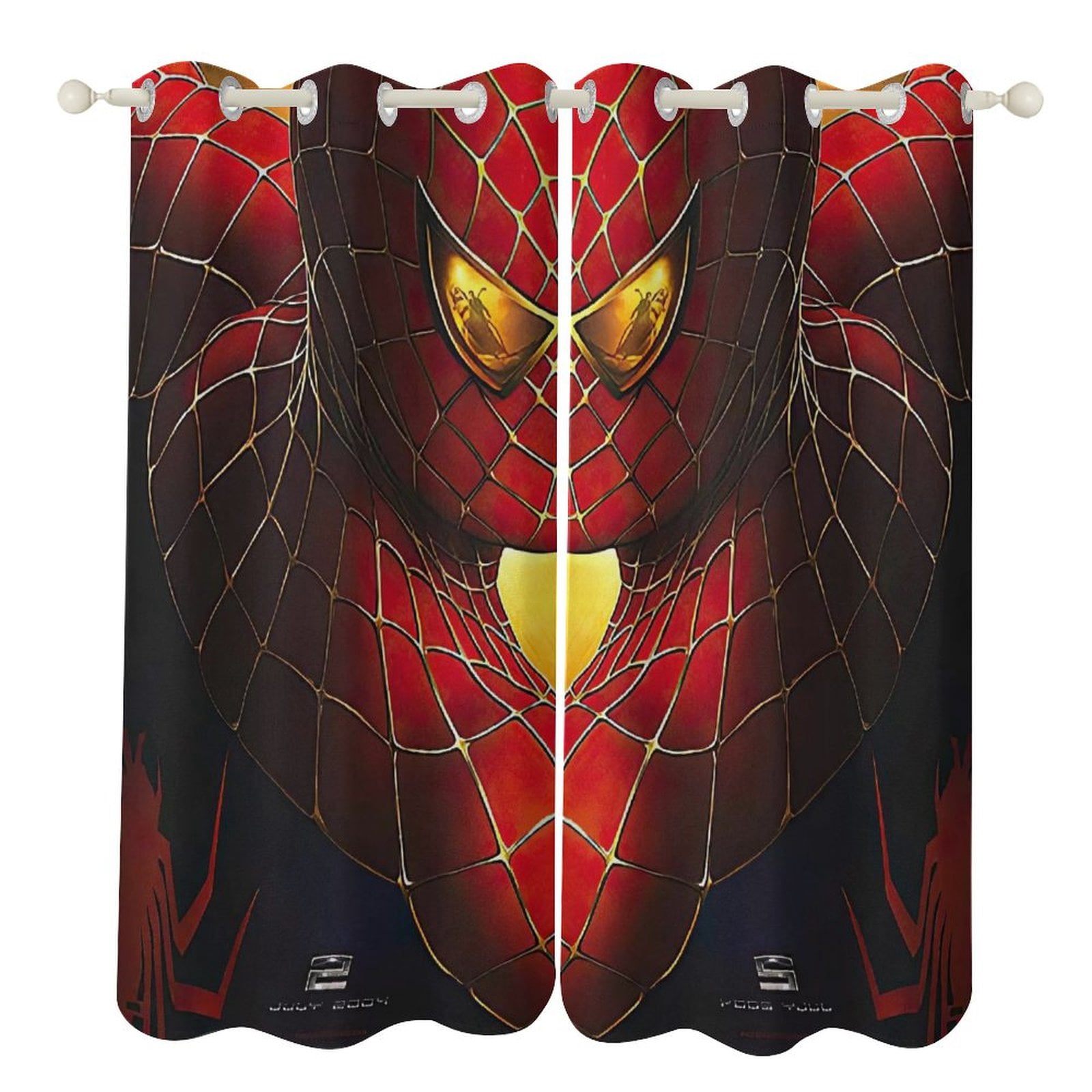 Spider-Man - Movie Kids Curtains 52 X 84 Inch,Cartoon Blackout Curtains ...