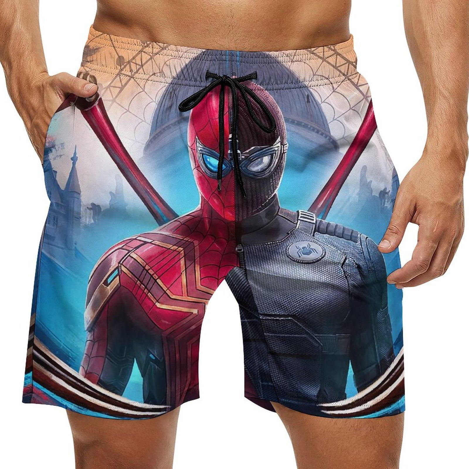Spider-Man No Way Home Mens Swim Trunks with Compression Liner Quick ...