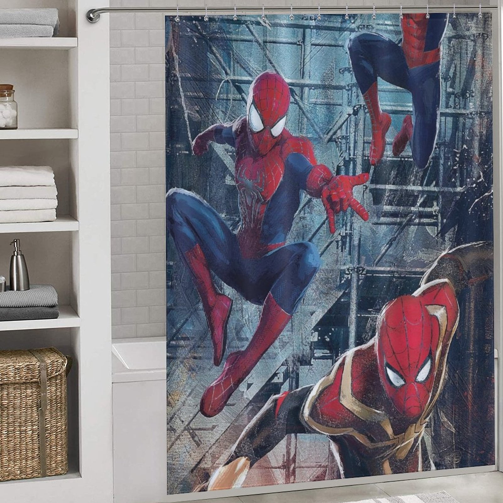 Spider-Man,No Way Home Shower Curtain for Bathroom with 12 Hooks,Bath ...