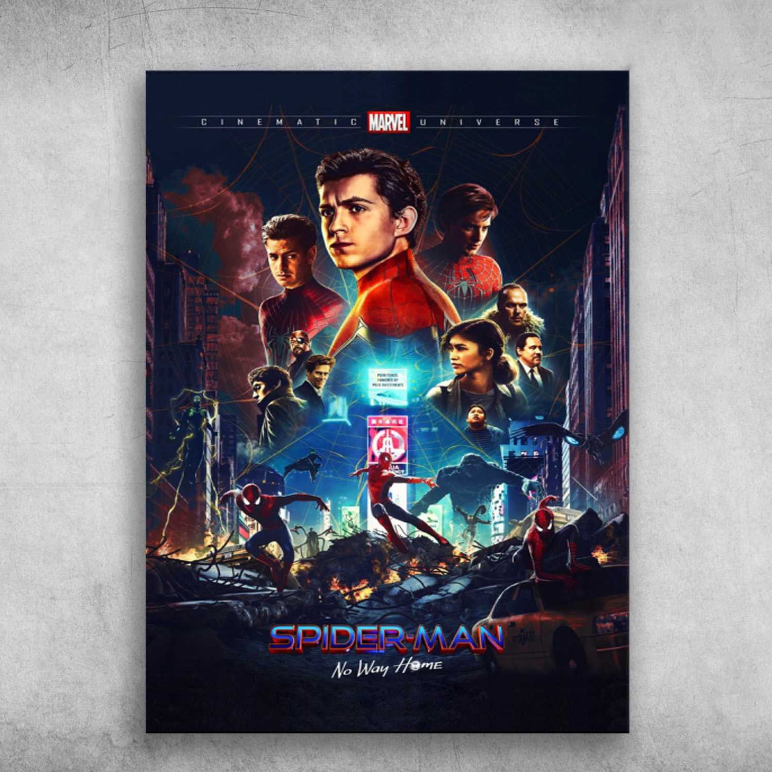 Spider Man, No Way Home, Spider Man Poster, Marvel Studio 16 x 24 Inch ...
