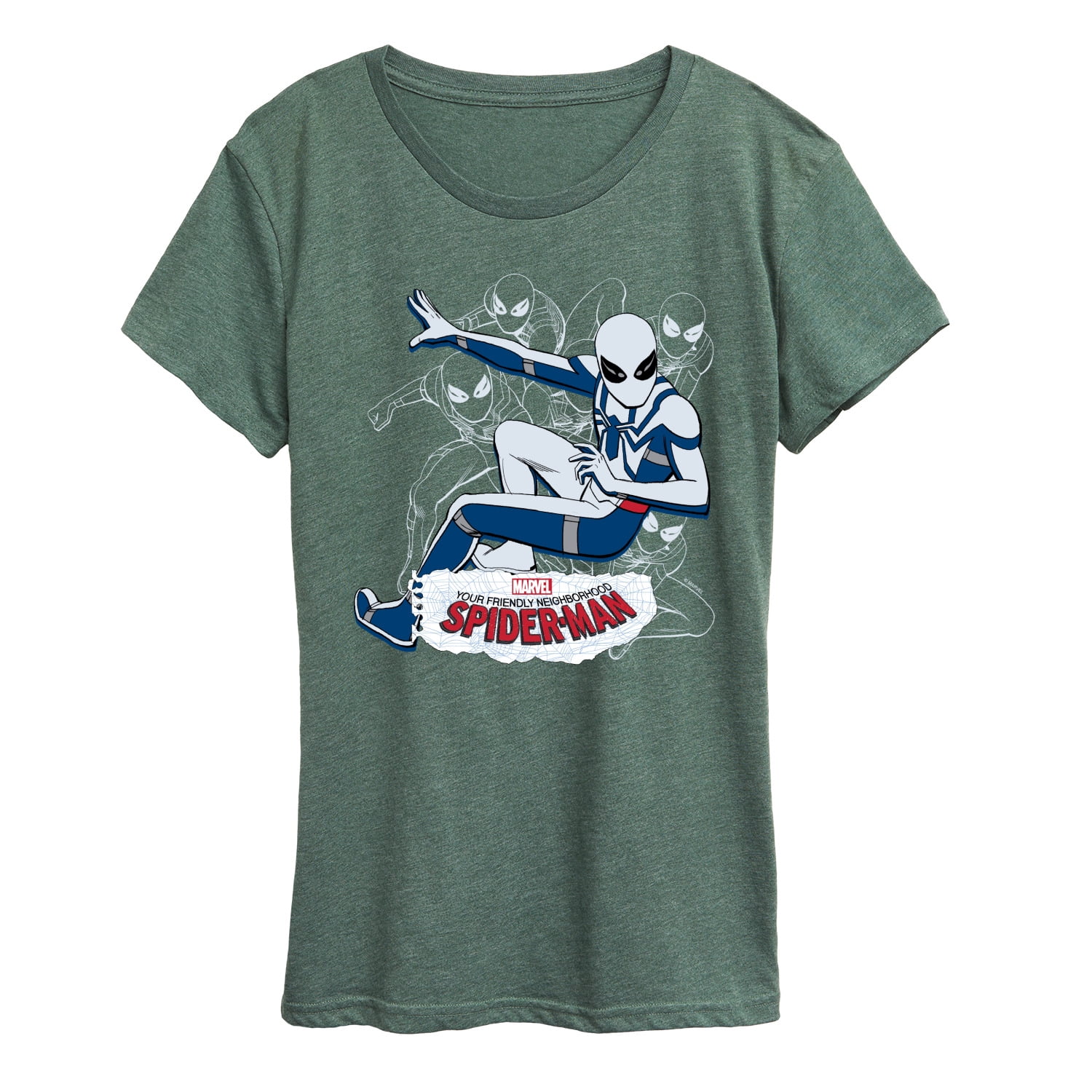 Spider-Man - Ozcorp Spiderman Line Cluster - Women's Short Sleeve ...