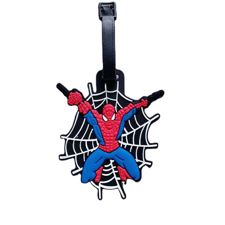 Spider-Man PVC Soft Rubber Luggage Tag Luggage Tag Creative Boarding ...