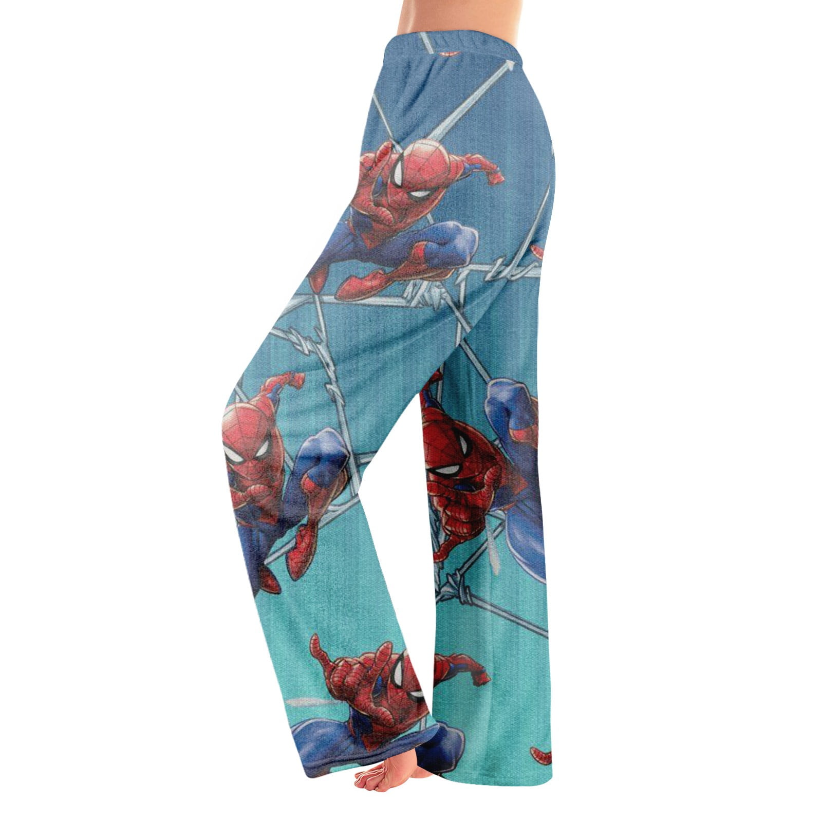 Spider-Man Pajama Pants for Women Girls Cute Cartoon Cat Spider Pjs ...