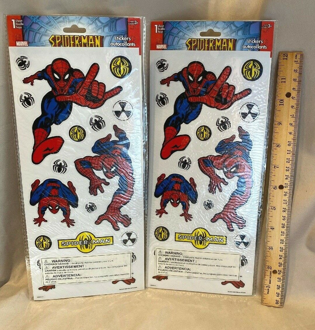 Spider-Man Paper Craft 5.5" x 12 Sticker - Clear - Walmart.com
