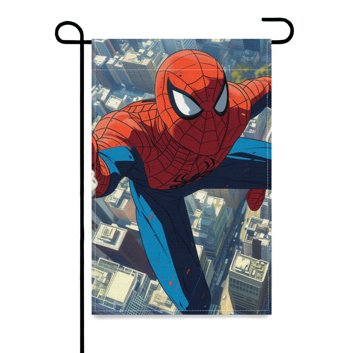 Spider Man Personalized Garden Flag Custom Double Sided Imitation ...