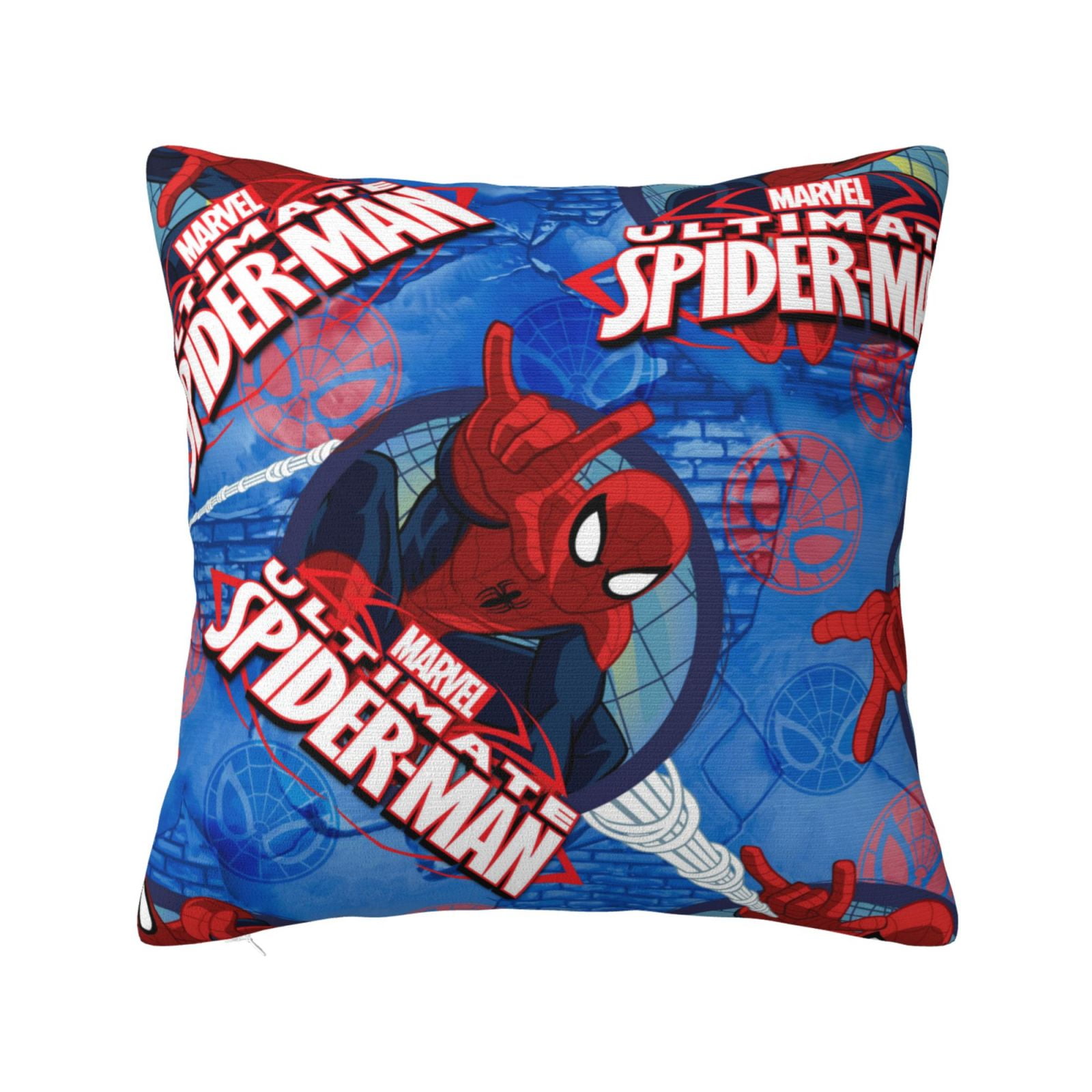 Spider Man Pillow Cover, Square Throw Pillow Cases For Couch Sofa Bed ...