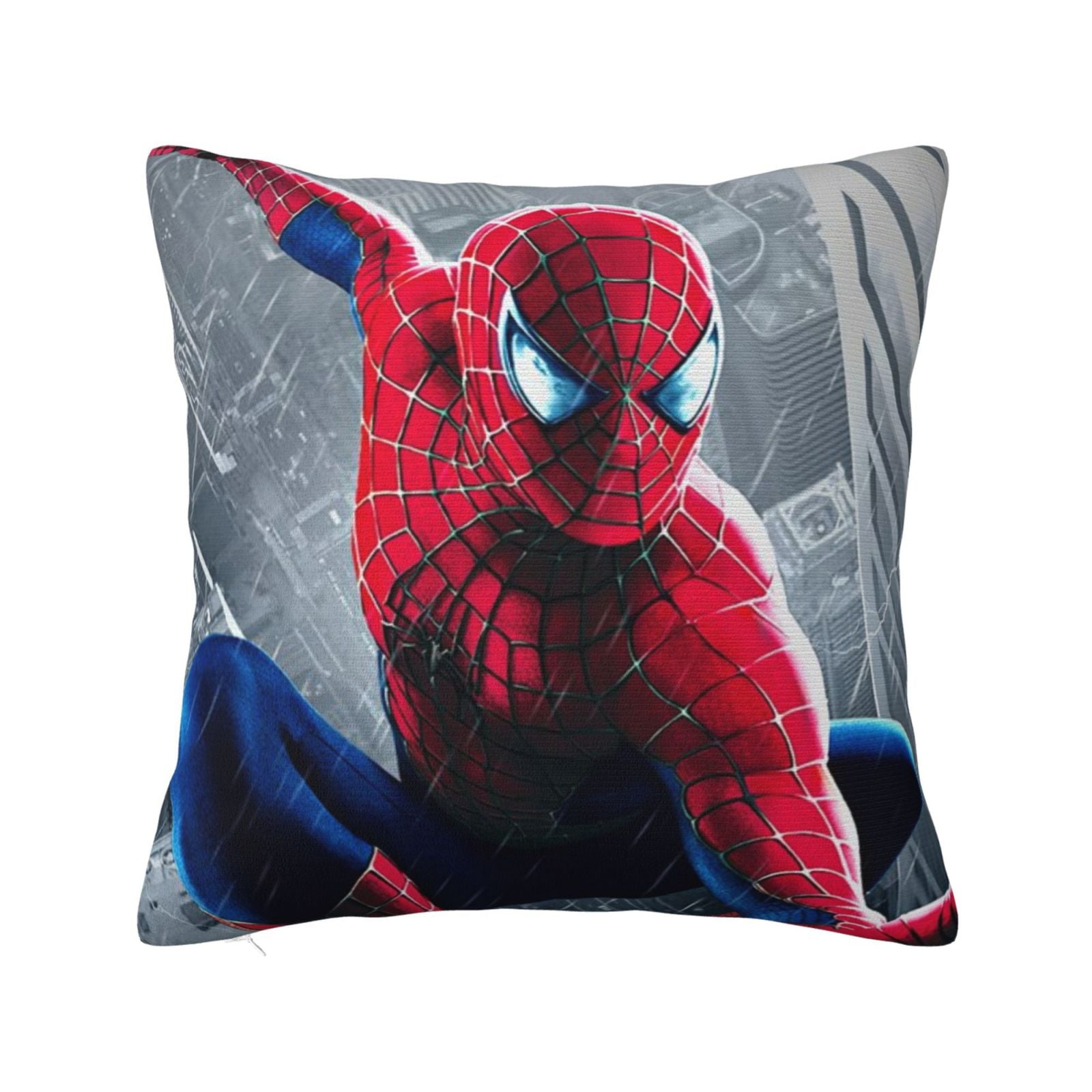 Spider Man Pillow Cover, Square Throw Pillow Cases For Couch Sofa Bed ...