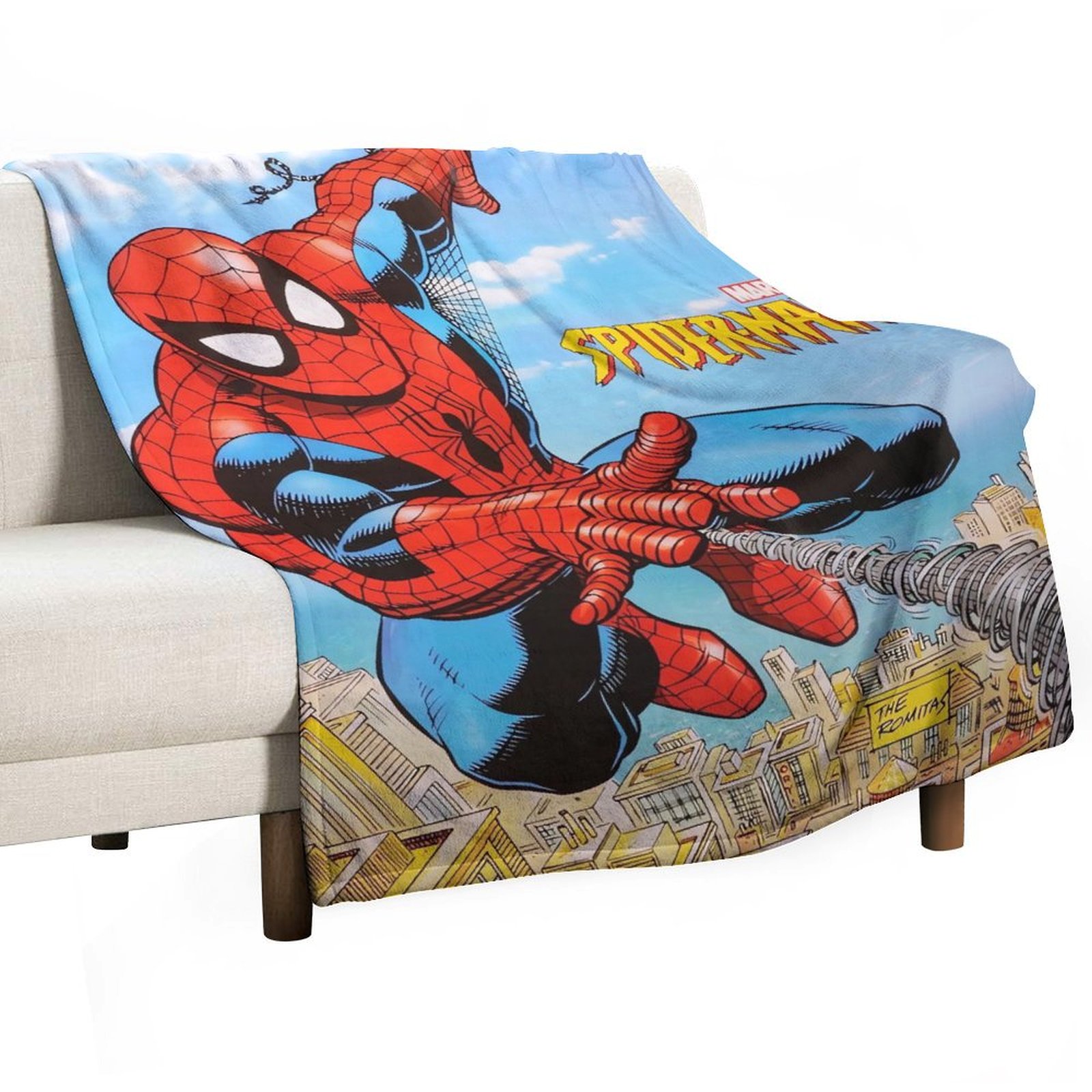 Spider_Man Plush Throw Blanket - Measures 50"x70" - Kids Super Soft ...