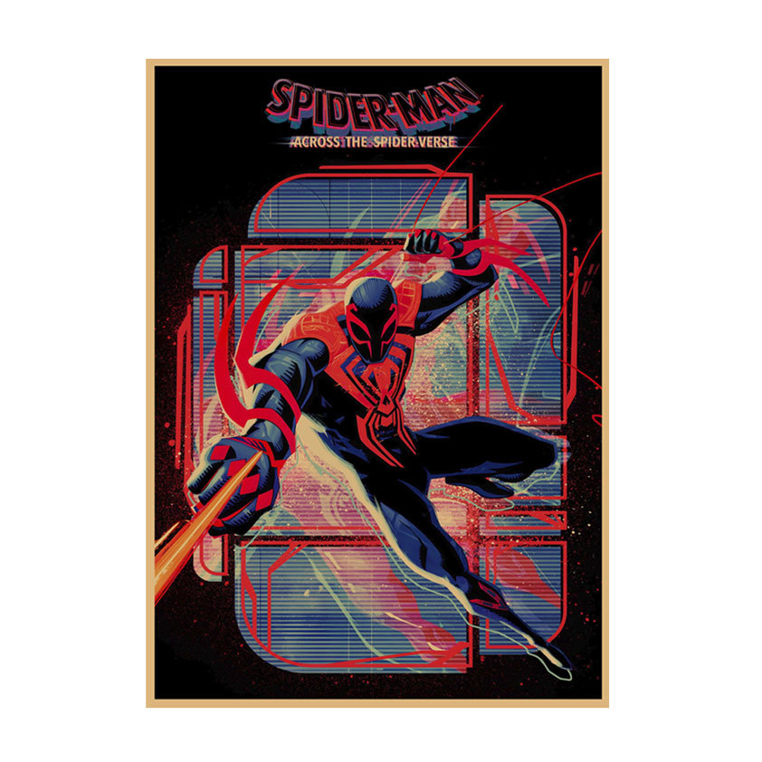Spider-Man Poster Marvel Movie Vintage Kraft Paper Poster Decorative ...
