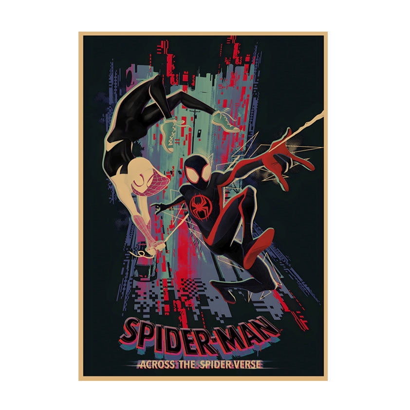 Spider-Man Poster Marvel Movie Vintage Kraft Paper Poster Decorative ...