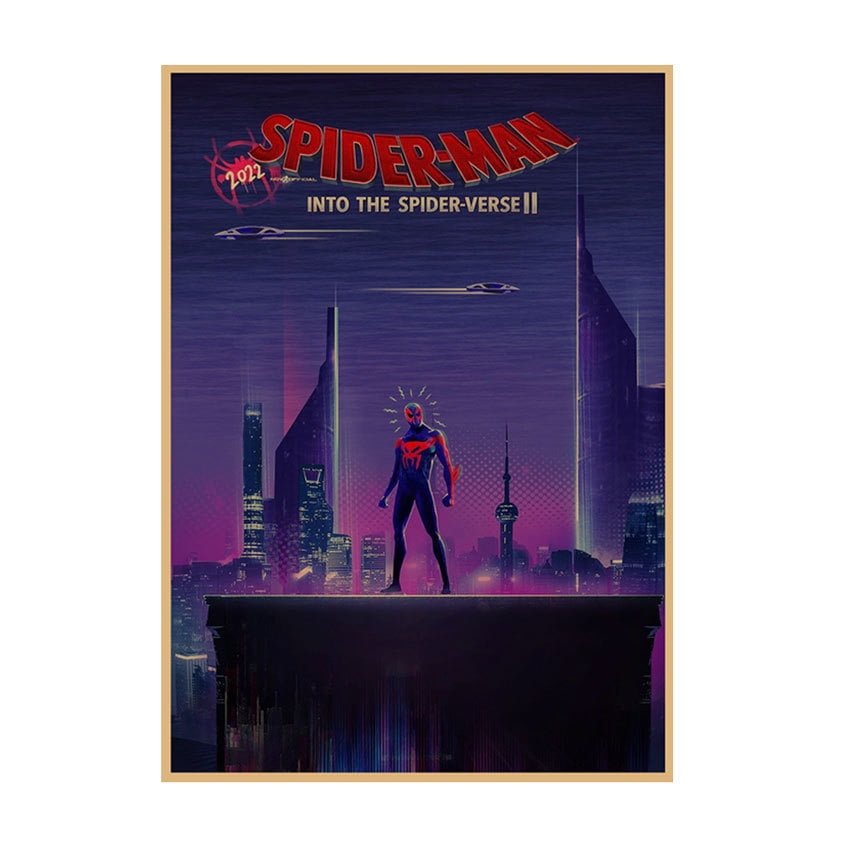 Spider-Man Poster Marvel Movie Vintage Kraft Paper Poster Decorative ...