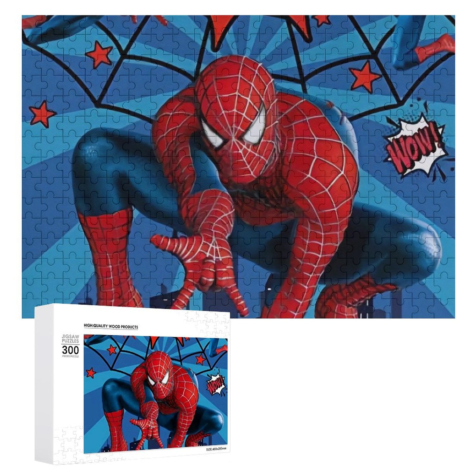 Spider-Man Pow Bang Puzzles for Kids Ages 4-8 Year Old,Puzzles,300 Piece Jigsaw Puzzle for ...