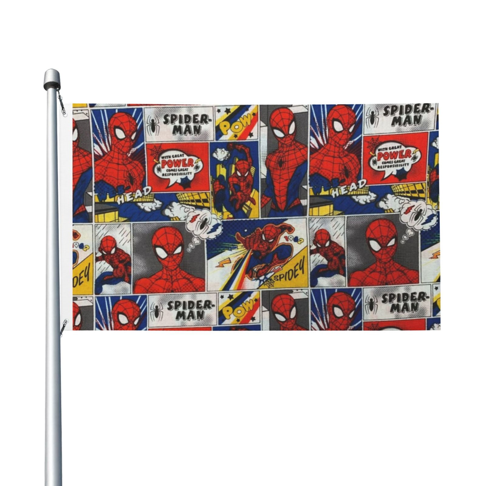 Spider-Man Power 3x5ft Face Flag Fade Proof Holiday Fall Flag Outdoor ...