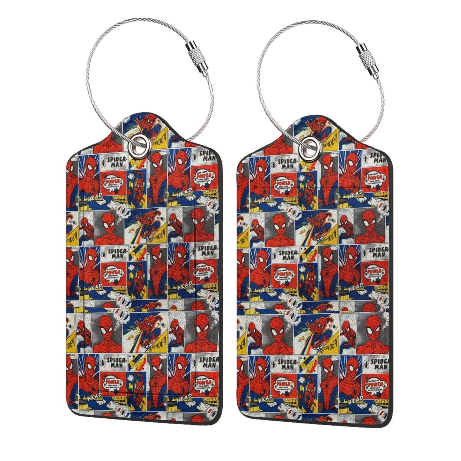 Spider-Man Power Luggage Tags for Suitcases Travel ID Identification ...