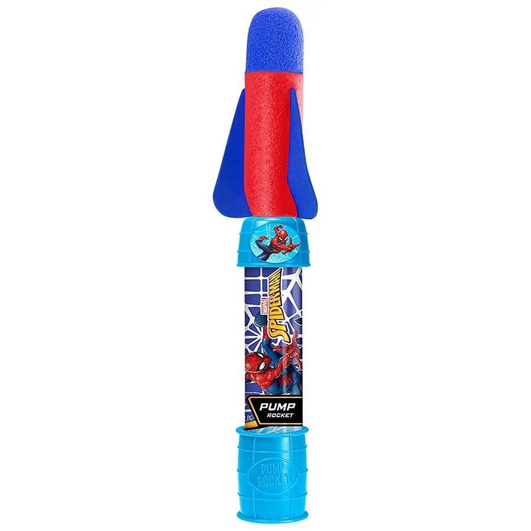 Spider-Man Marvel Flying Rocket Launcher Foam Toy, Air-Powered Action ...