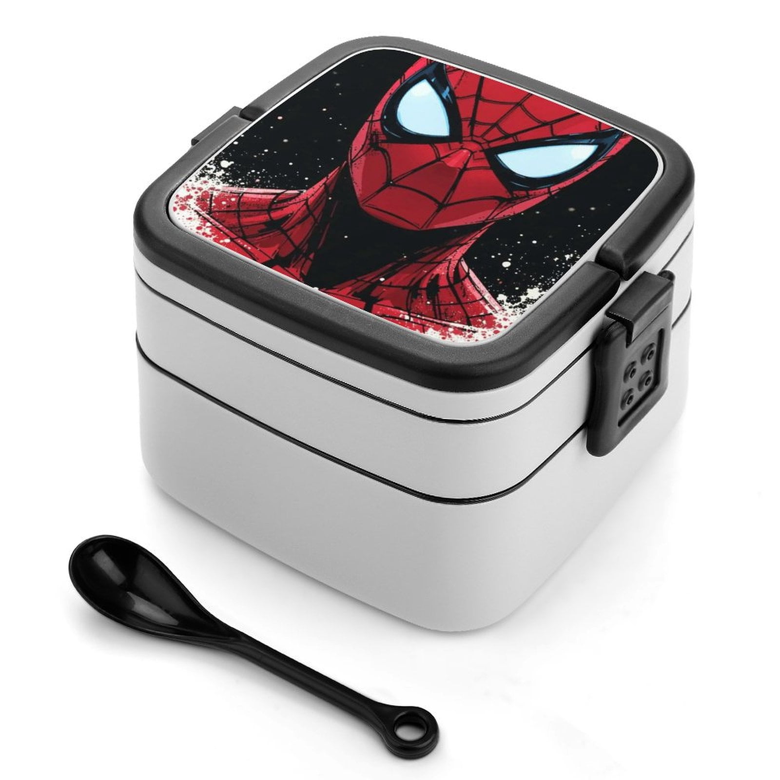 Spider-Man Reusable Bento Boxes Lunch Box Double Layer Stackable ...