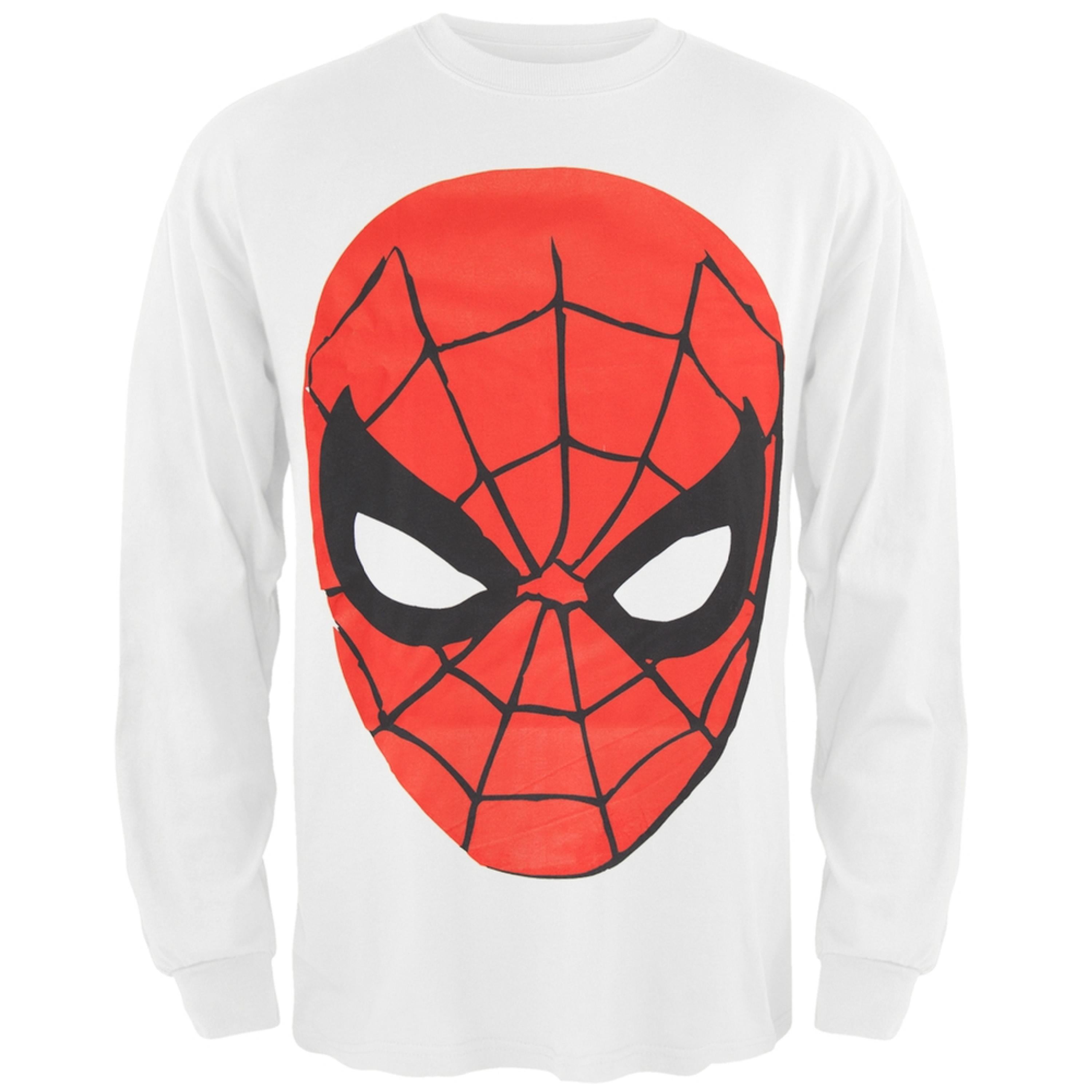 Spider-Man - Round Face Long Sleeve T-Shirt - Large - Walmart.com