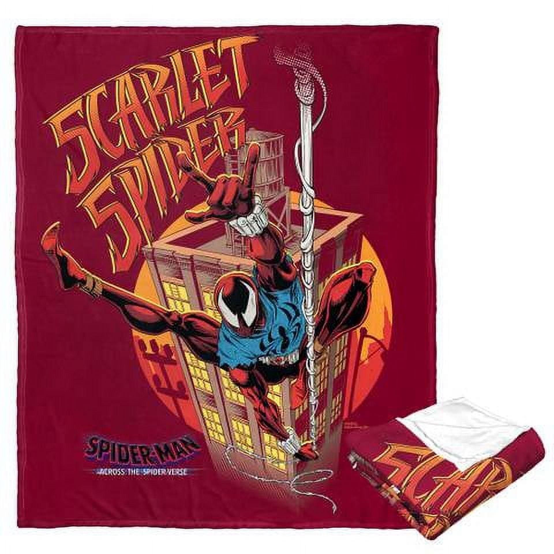 Spider-Man Scarlet Spider Marvel Kids Silk Touch Throw Blanket, 50 x 60 ...