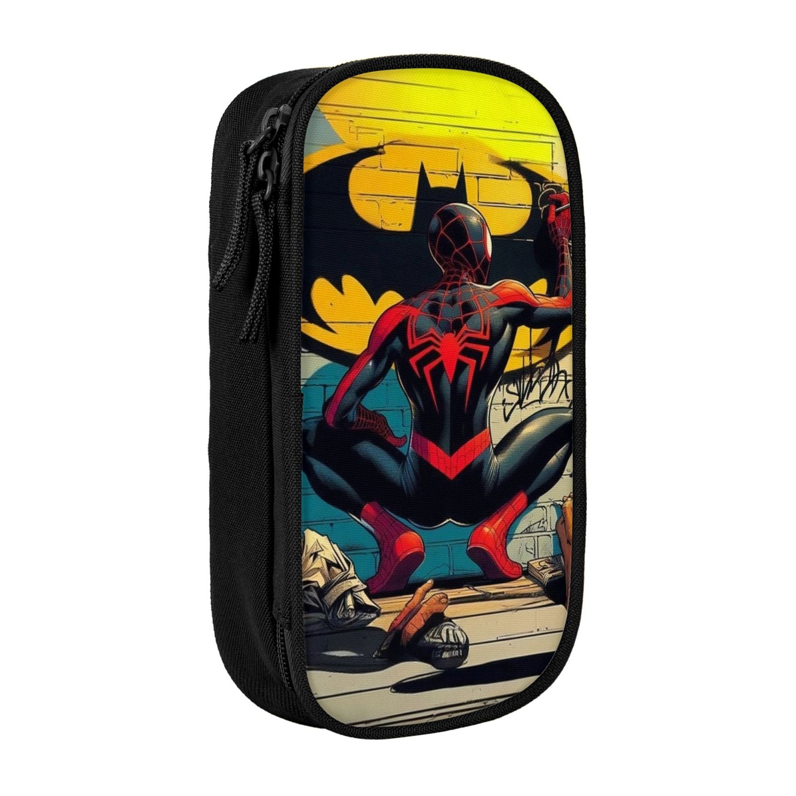 Spider-Man Shadow Webs Miles Morales Double Layer Large Capacity Pencil ...