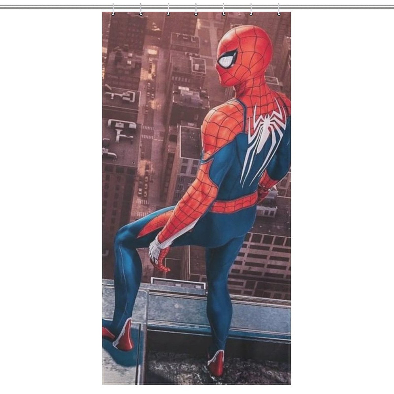 Spider Man Shower Curtain Cartoon Anime for Boys Grils Gift 36x72Inch ...