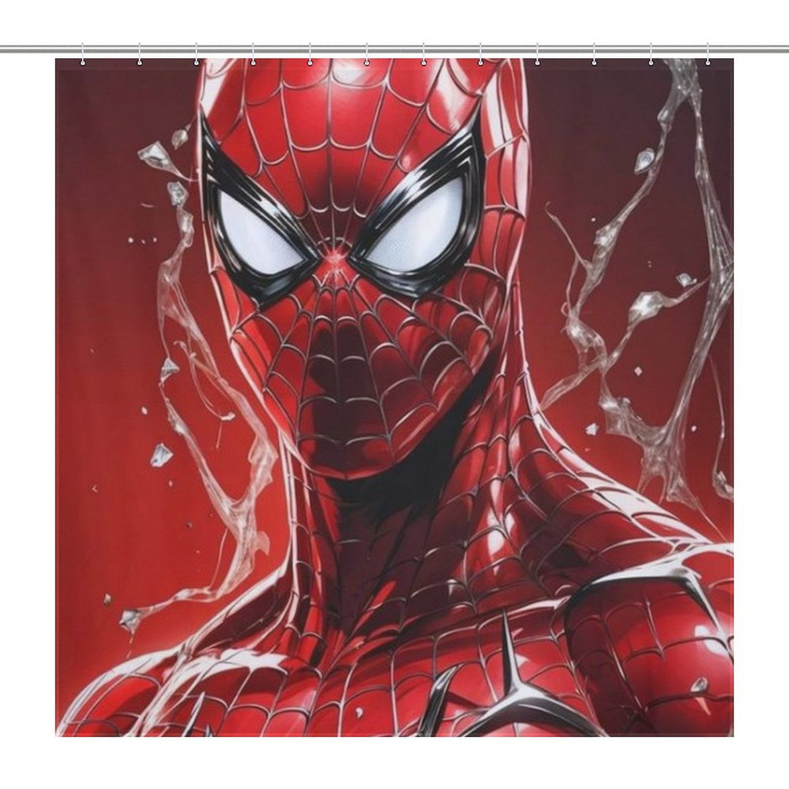 Spider Man Shower Curtain Cartoon Anime for Boys Grils Gift 72x72Inch ...