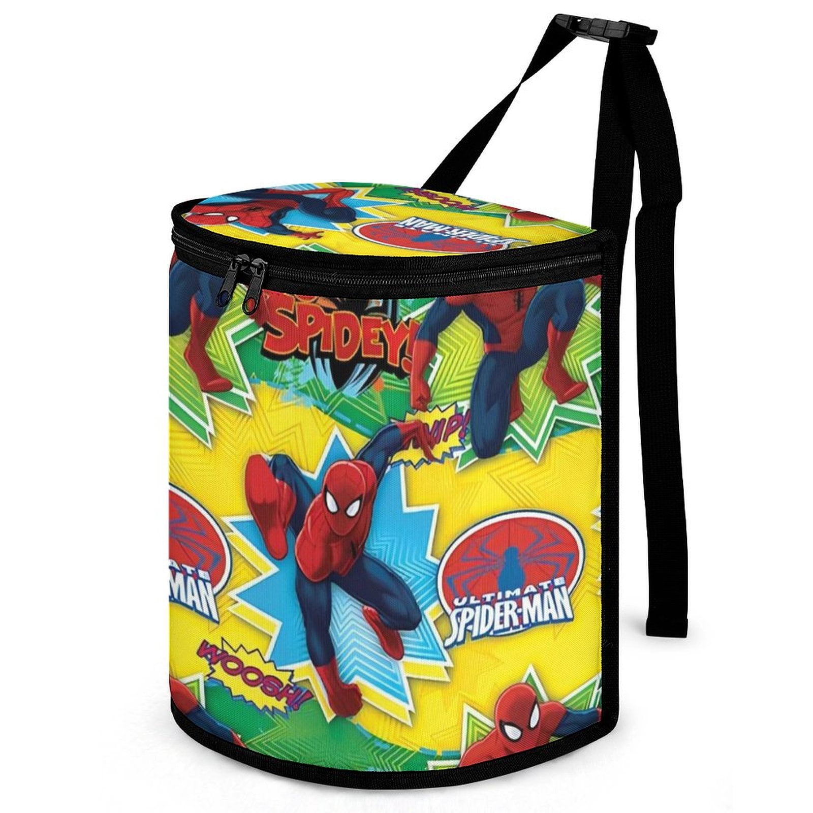 Spider-Man Small Portable Covered Car Trash Can Hanging Car Trash Can ...
