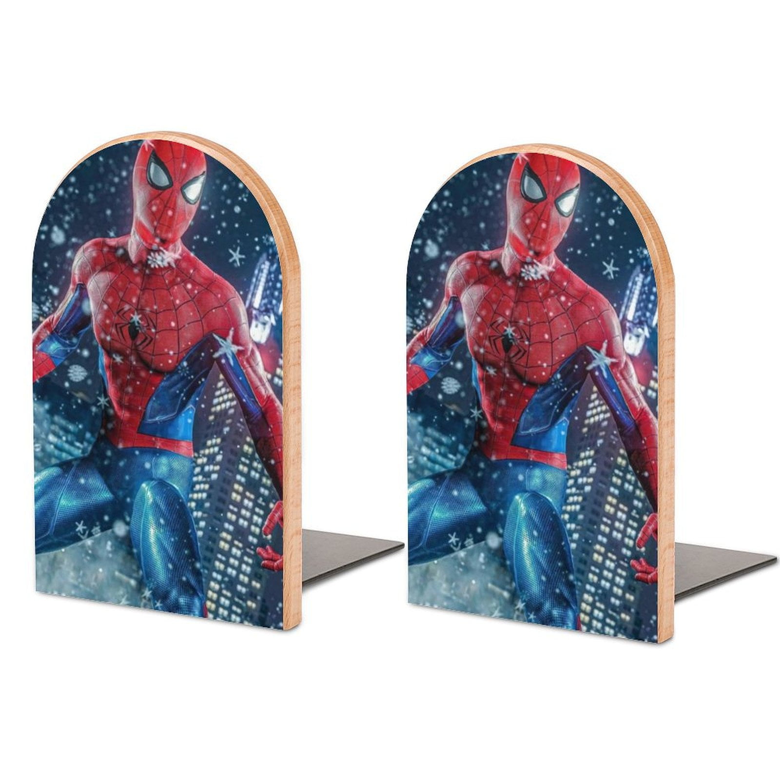 Spider-Man Snowflake Book Ends,BookEnds Supports for Bookrack Desk ...