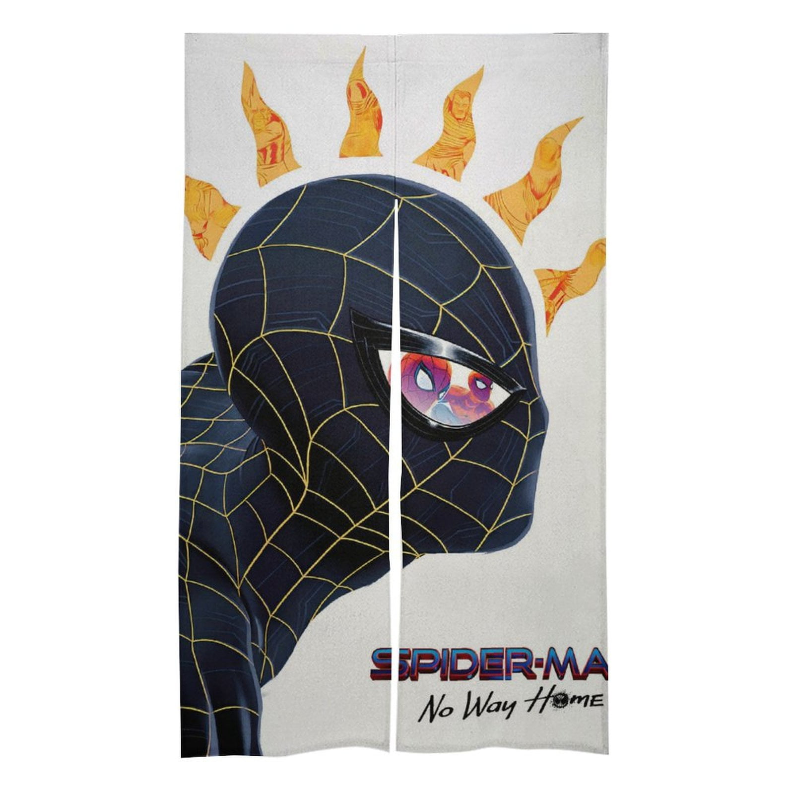 Spider Man Spider-Man Door Curtain Splice White Hemp Doorway Long Type ...