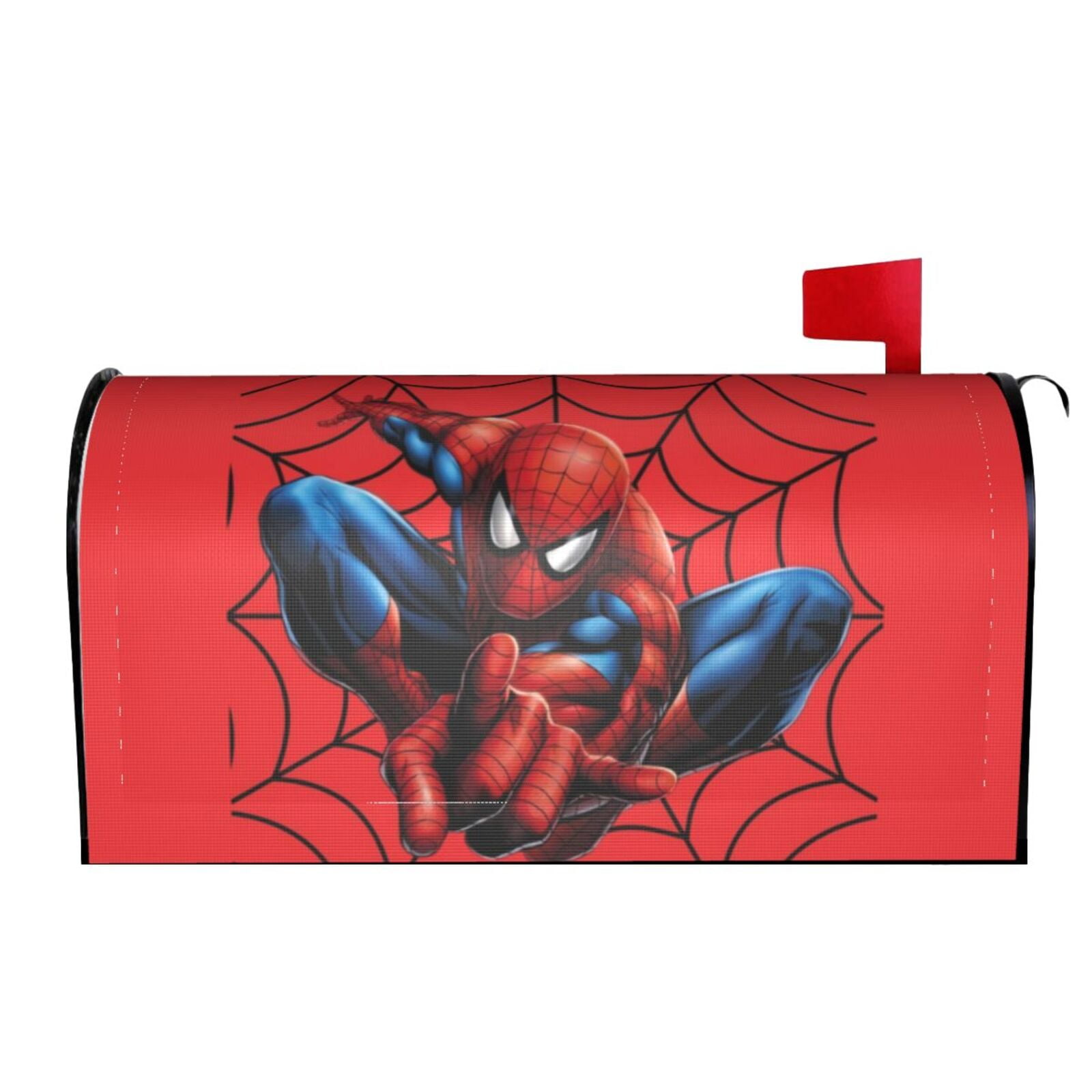 Spider-Man Spider Web Cartoon Character Mailbox Cover Magnetic Standard ...