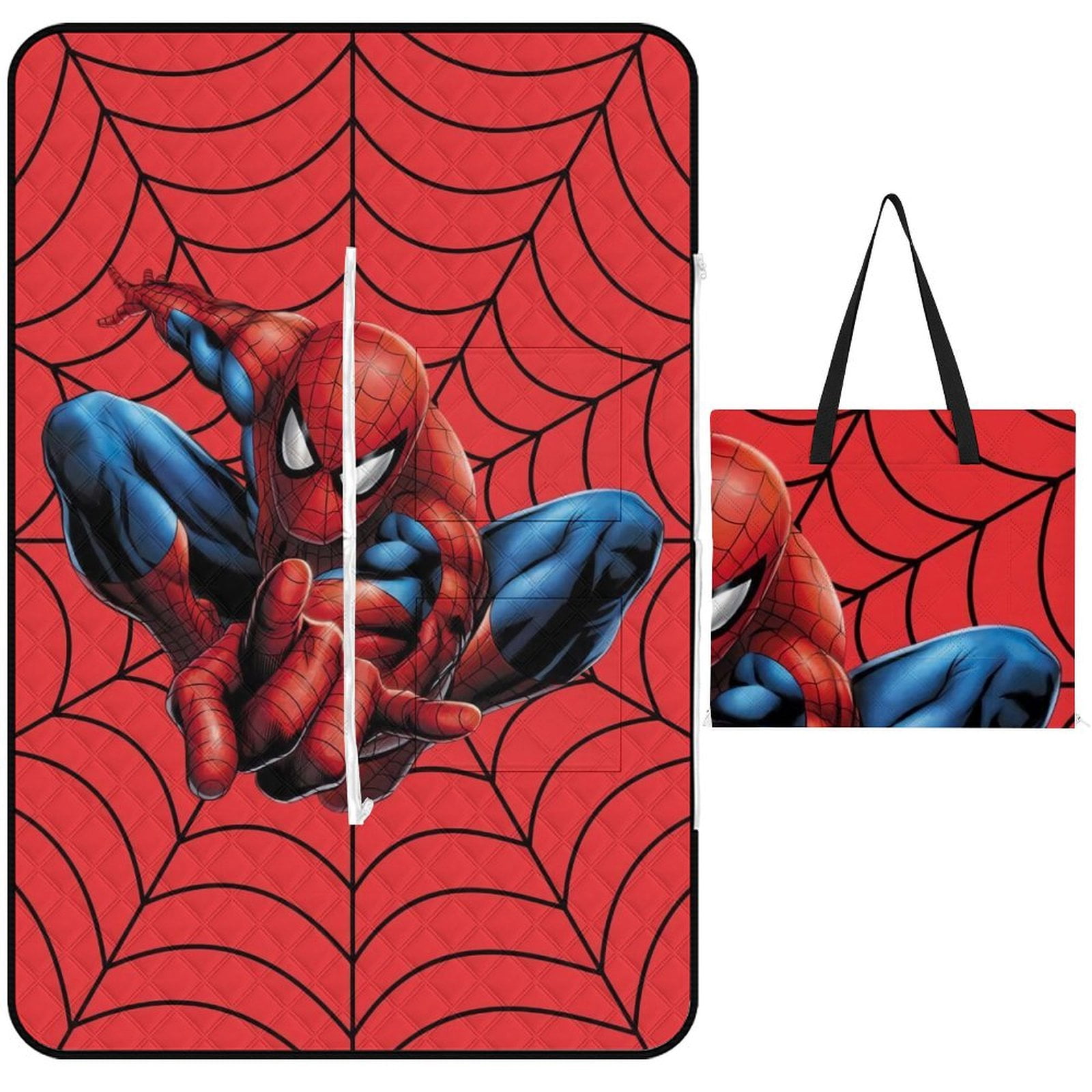 Spider-Man Spider Web Picnic Blanket Outdoor Extra Large Picnic Mat 59 ...