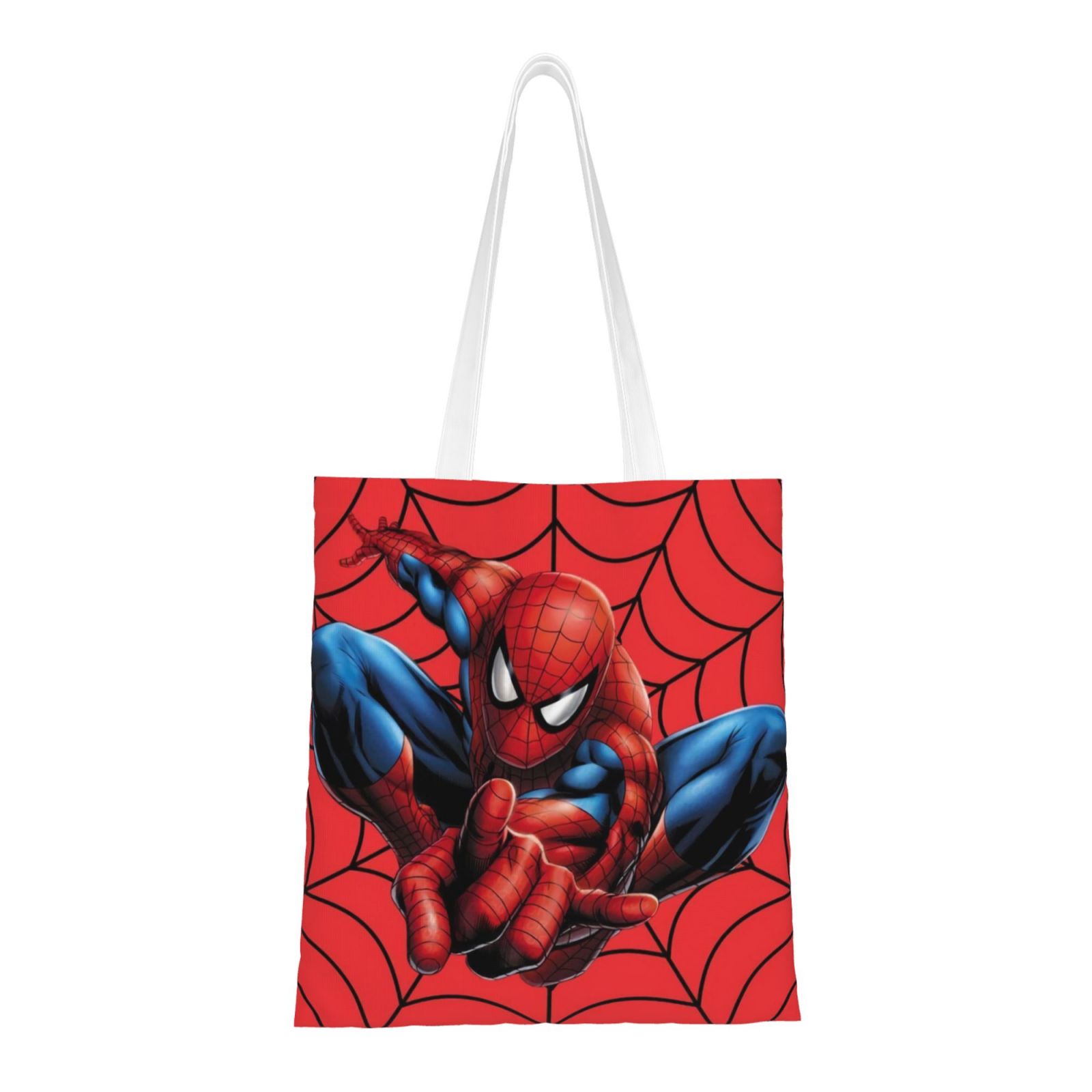 Spider-Man Spider Web Tote Bag For Women Girls Girly Cartoon Canvas ...